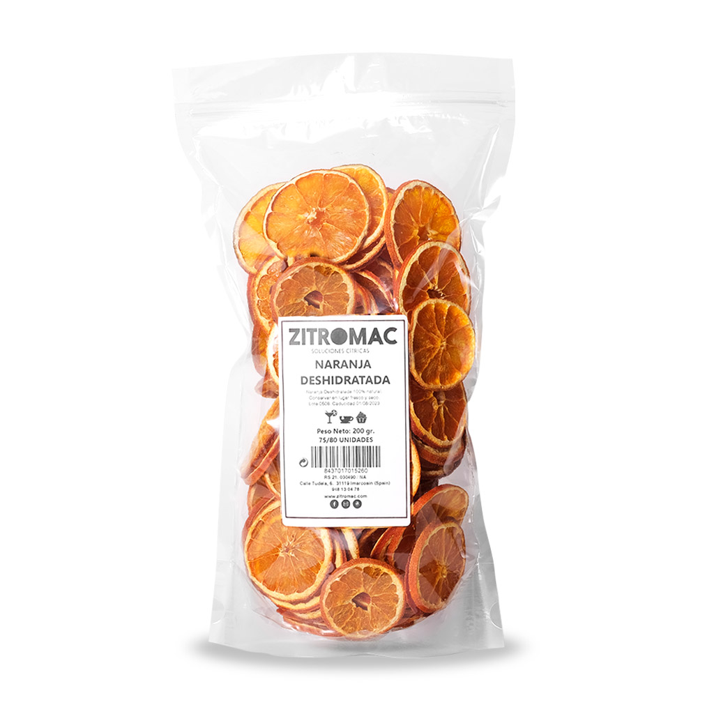 Naranja deshidratada en rodajas 200 gr (75/80 und aprox) - La tienda ...